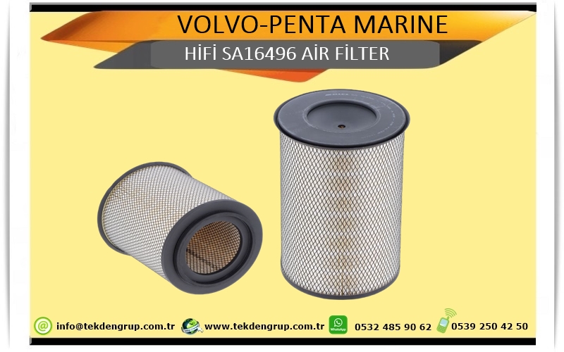 SA16496 HİFİ HAVA FİLTRESİ 3836478 - 8666588 VOLVO - TEKDEN GRUP