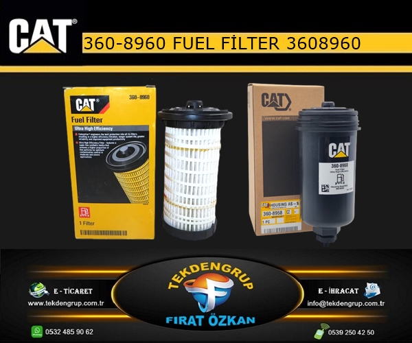 360-8960 YAKIT FİLTRESİ 3608960 CATERPİLLAR - TEKDEN GRUP