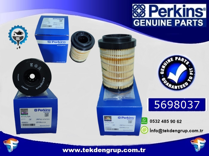 5698037 YAĞ FİLTRESİ PERKİNS HMK 102S EURO 5 MOTOR - TEKDEN GRUP